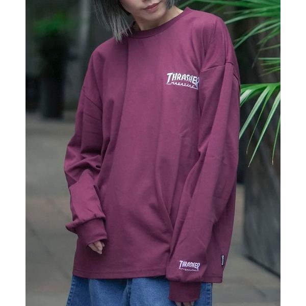 『タイムセール実施中』ZOZO問い合わせ番号:97254916ショップ:THRASHER by RIFFLEPAGE，スラッシャー バイ リフルページブランド:THRASHER，スラッシャー商品名:LOGO emb L/S T-SHIRTS...