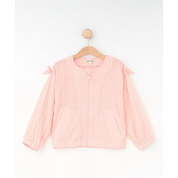 『セール実施中』ZOZO問い合わせ番号:97255104ショップ:SHOO・LA・RUE，シューラルーブランド:SHOO・LA・RUE，シューラルー商品名:【100-120cm】シアーチェックブルゾンカテゴリ:ジャケット/アウター>ブ...