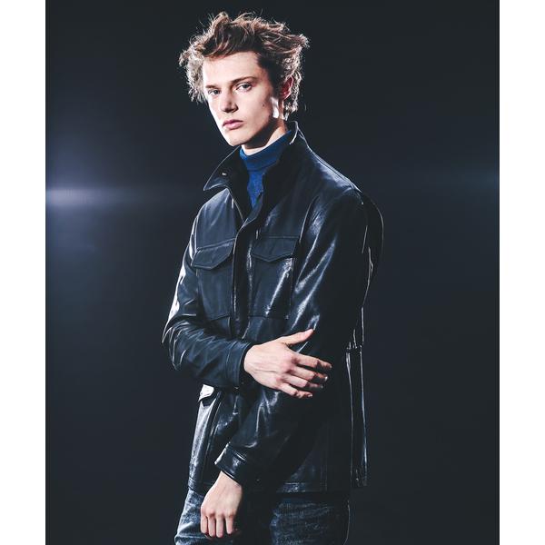 ZOZO問い合わせ番号:97256102ショップ:5351POUR LES HOMMES，5351プール オムブランド:5351 POUR LES HOMMES，ゴーサンゴーイチプールオム商品名:【25A/W】M-65 レザージャケットカテ...