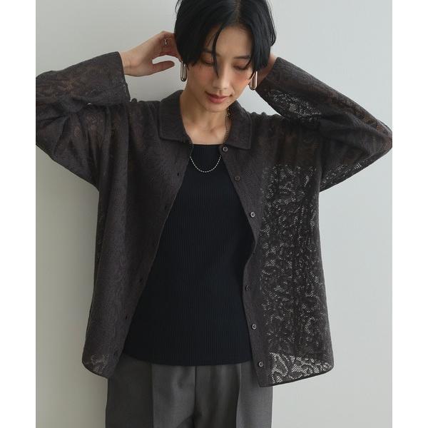 『タイムセール実施中』ZOZO問い合わせ番号:97265279ショップ:cross marche，クロスマルシェブランド:CROSS FUNCTION，クロスファンクション商品名:《洗える》サマ美え シアージャガードレースニットカーディガン...