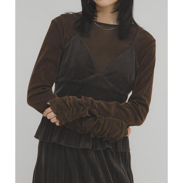 『タイムセール実施中』ZOZO問い合わせ番号:97288140ショップ:KBF，ケービーエフブランド:KBF，ケイビーエフ商品名:シアーベロアシャーリングスリーブトップスカテゴリ:トップス>Tシャツ/カットソーブランド品番:KBA7-...