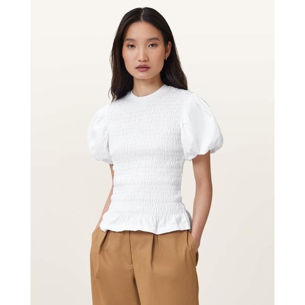 『タイムセール実施中』ZOZO問い合わせ番号:97288671ショップ:ALLSAINTS，オールセインツブランド:ALLSAINTS，オールセインツ商品名:DAEL SMOCKED SLIM TOP | DAEL スモック スリム トップ...