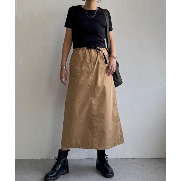 『タイムセール実施中』ZOZO問い合わせ番号:97288824ショップ:Lbc with Life，エルビーシー ウィズライフブランド:LBC，エルビーシー商品名:コットンツイルワークベルトスカートカテゴリ:スカート>スカートブランド...