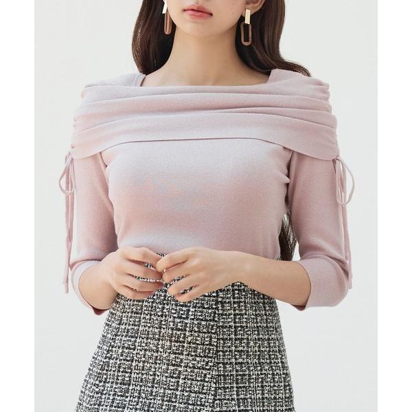 『タイムセール実施中』ZOZO問い合わせ番号:97288945ショップ:SAISON DE PAPILLON，セゾン ド パピヨンブランド:SAISON DE PAPILLON，セゾンドパピヨン商品名:オフショルダーニットトップスカテゴリ:...