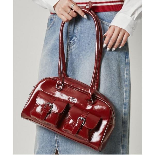 『タイムセール実施中』ZOZO問い合わせ番号:97289032ショップ:DIAVEL，ディアベルブランド:GORGE，ゴージ，DIAVEL，ディアベル商品名:《フェイクレザー×2ポケット》レディース ハンドバッグ ダブルポケット モード 春...