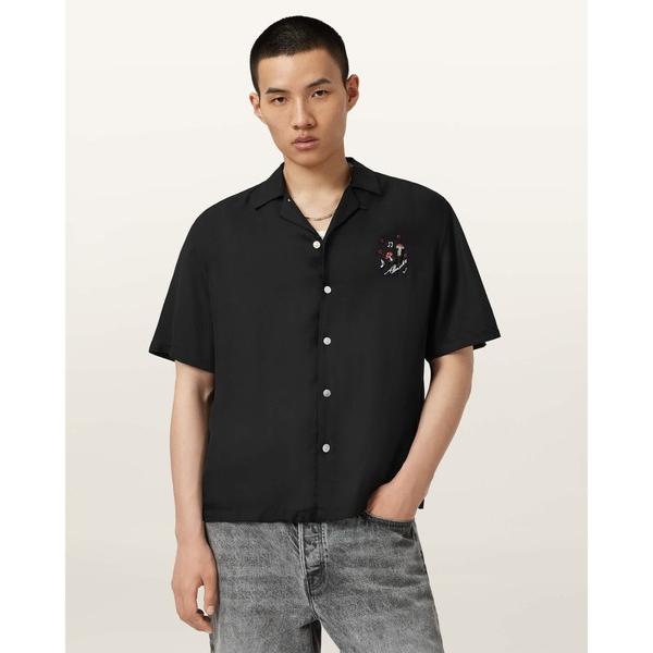 『タイムセール実施中』ZOZO問い合わせ番号:97289303ショップ:ALLSAINTS，オールセインツブランド:ALLSAINTS，オールセインツ商品名:FUNGI EMBROIDERED SHORT SLEEVE SHIRT | FU...