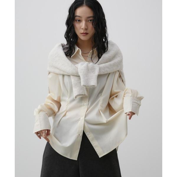 ZOZO問い合わせ番号:97289583ショップ:YARD PLUS/AUNT MARIE'S，ヤードプリュス/アントマリーズブランド:Aunt Marie's，アントマリーズ商品名:フロントタックロングスリーブシャツカテゴリ:トップス&g...