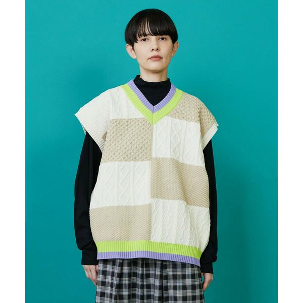 『セール実施中』ZOZO問い合わせ番号:97289798ショップ:FRAPBOIS，フラボアブランド:FRAPBOIS，フラボア商品名:ケーブベストカテゴリ:トップス>ベストブランド品番:B1554RKD409素材:ポリエステル100...