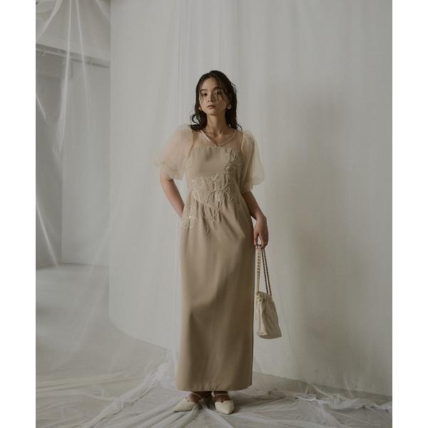 『タイムセール実施中』ZOZO問い合わせ番号:97289958ショップ:Dorry Doll，ドリードールブランド:LE'RURE，リルアー商品名:Puffsleeve embroidery dressカテゴリ:ワンピース/ドレス>ド...