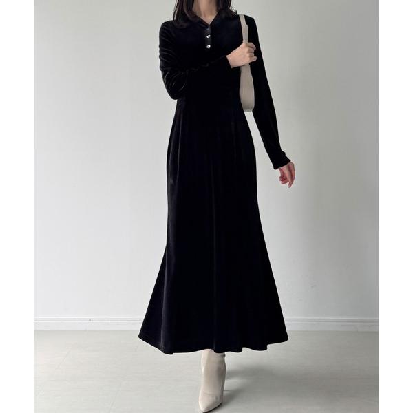ZOZO問い合わせ番号:97290207ショップ:junoah，ジュノアブランド:junoah，ジュノア商品名:カットベロアポロマーメイドワンピース【ペチスカートセット】カテゴリ:ワンピース/ドレス>ワンピースブランド品番:fram0...