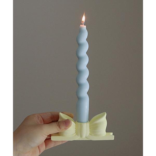 『タイムセール実施中』ZOZO問い合わせ番号:97290733ショップ:CERCA，チェルカブランド:CERCA，チェルカ商品名:【 somni / ソニ 】リボン キャンドルホルダー　 蝋燭立てカテゴリ:インテリア>キャンドルブラン...