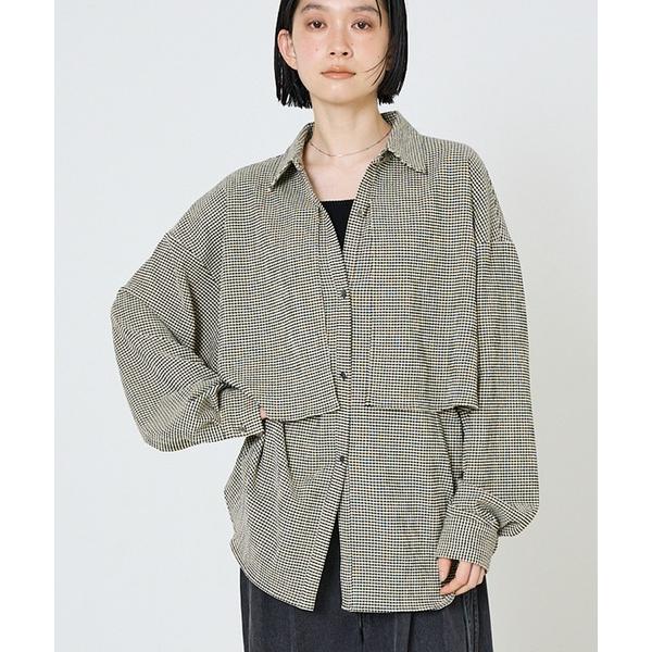 ZOZO問い合わせ番号:97321838ショップ:Abahouse Devinette，アバハウス　ドゥヴィネットブランド:NOMINE，ノミネ商品名:【ユニセックス】レイヤード風ヨーク オーバーサイズシャツ / ユニセックス ビッグシルエ...
