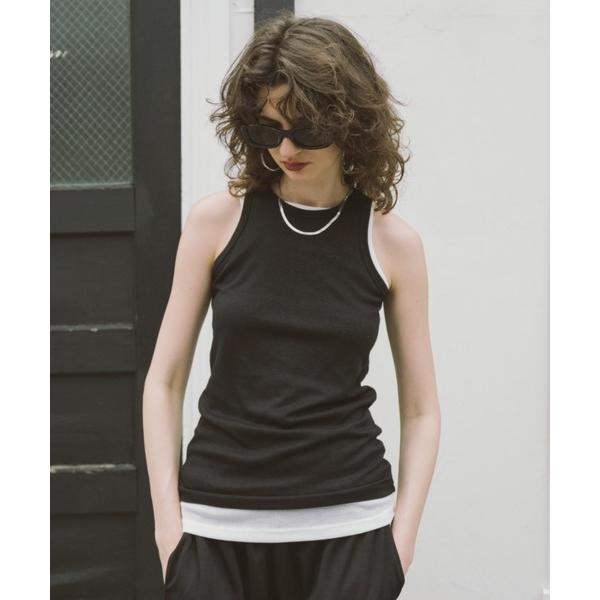 『セール実施中』ZOZO問い合わせ番号:97322237ショップ:YARD PLUS/AUNT MARIE'S，ヤードプリュス/アントマリーズブランド:HANNE，アン商品名:2PACKシアーリブタンクトップカテゴリ:トップス>タンク...