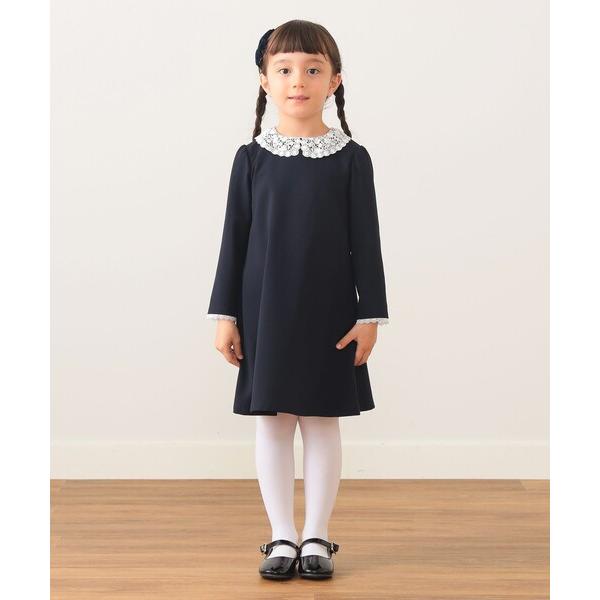 ZOZO問い合わせ番号:97322468ショップ:BEAMS HEART，ビームスハートブランド:BEAMS mini，ビームスミニ商品名:セレモニー レースカラー ワンピース 2026SS （110〜130cm）カテゴリ:ワンピース/ドレ...