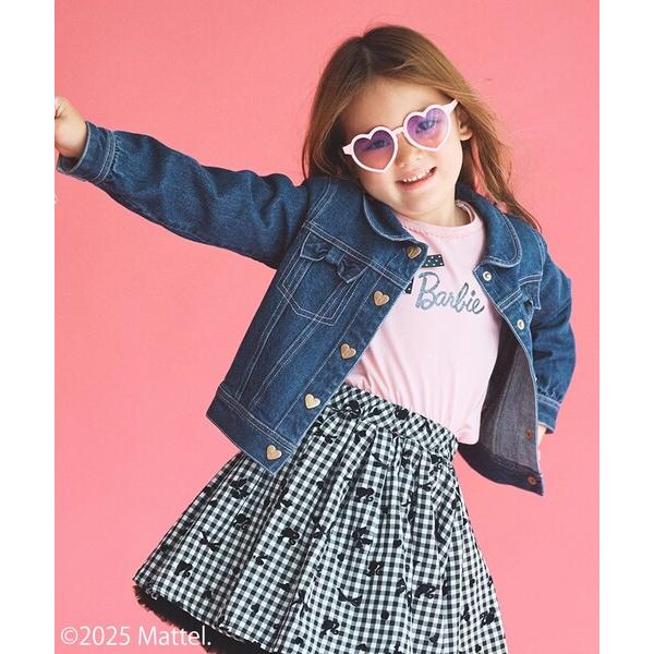 『セール実施中』ZOZO問い合わせ番号:97322705ショップ:ANY，エニィブランド:ANY，エニィ商品名:【Barbie(TM)】リボン デニムジャケットカテゴリ:ジャケット/アウター>デニムジャケットブランド品番:JKFSGA...