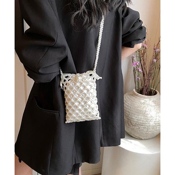 ZOZO問い合わせ番号:97323182ショップ:Mayree，メイリーブランド:Mignonjour，ミニョンジュール商品名:Mignonjour/パールビーズミニショルダー M2811カテゴリ:バッグ>ショルダーバッグブランド品番...