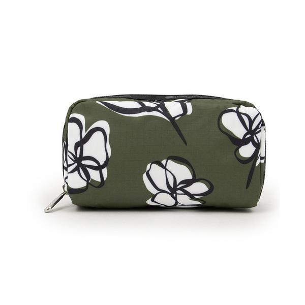 ZOZO問い合わせ番号:97323523ショップ:LeSportsac，レスポートサックブランド:LeSportsac，レスポートサック商品名:RECTANGULAR COSMETIC オリーブフローラルシルエットカテゴリ:財布/小物&gt...