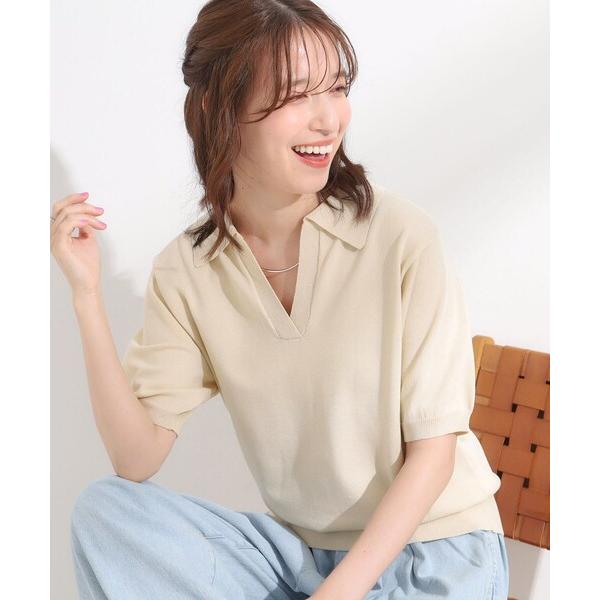 『タイムセール実施中』ZOZO問い合わせ番号:97323651ショップ:SHOO・LA・RUE，シューラルーブランド:DRESKIP，ドレスキップ商品名:【S-LL/洗える】大人の抜け感 スキッパーニットカテゴリ:トップス>ニット/セ...