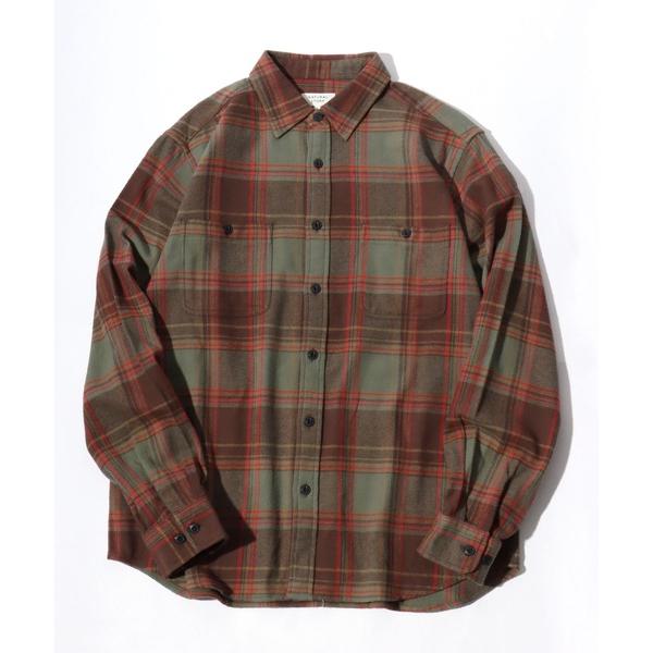 『タイムセール実施中』ZOZO問い合わせ番号:97323697ショップ:MARUKAWA，マルカワブランド:MARUKAWA，マルカワ商品名:2026SS USAコットン ヘビーウェイト オンブレネルチェック ワークシャツカテゴリ:トップス...