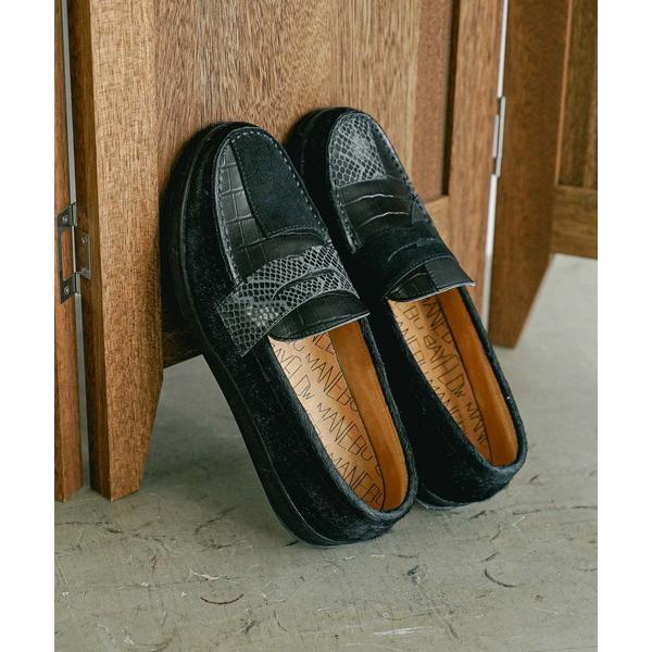 『タイムセール実施中』ZOZO問い合わせ番号:97324701ショップ:BAYFLOW，ベイフローブランド:MANEBU，マネブ，BAYFLOW，ベイフロー商品名:【MANEBU】パッチワークローファーカテゴリ:シューズ>ローファーブ...