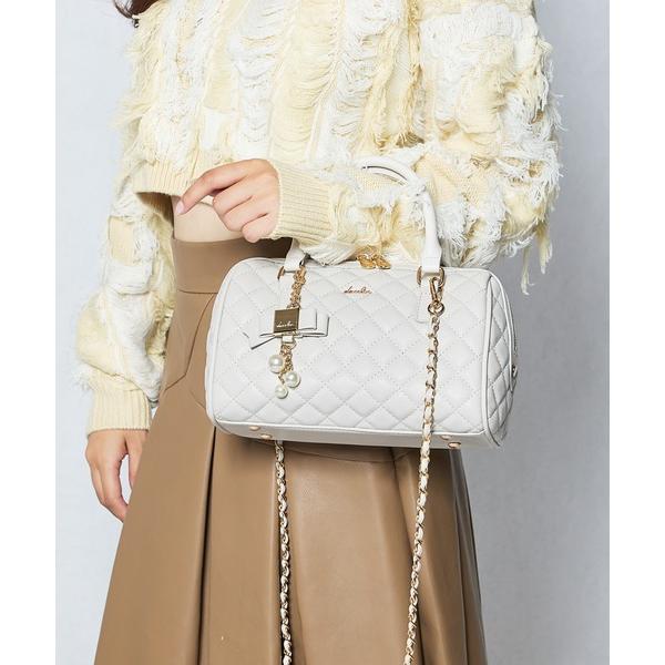 『タイムセール実施中』ZOZO問い合わせ番号:97325188ショップ:style code，スタイルコードブランド:dazzlin，ダズリン商品名:【dazzlin/ダズリン】キルティング　リボンキーチャーム付ボストンバッグ／500mlペ...