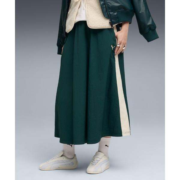 『セール実施中』ZOZO問い合わせ番号:97325524ショップ:PUMA STORE ZOZO，プーマストアゾゾブランド:PUMA，プーマ商品名:PUMA プーマ ウィメンズ T7 ウーブン ミディ スカートカテゴリ:スカート>スカ...