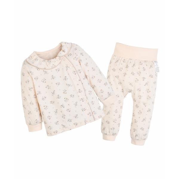 『セール実施中』ZOZO問い合わせ番号:97330699ショップ:moimoln，モイモルンブランド:moimoln，モイモルン商品名:【ルームウェア】ミニフラワー長袖トップス＆パンツカテゴリ:ルームウェア>ルームウェア/パジャマブラ...