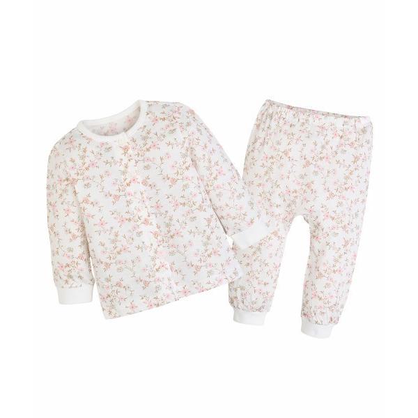 『セール実施中』ZOZO問い合わせ番号:97330706ショップ:moimoln，モイモルンブランド:moimoln，モイモルン商品名:【ルームウェア】レトロフラワー長袖トップス＆パンツカテゴリ:ルームウェア>ルームウェア/パジャマブ...