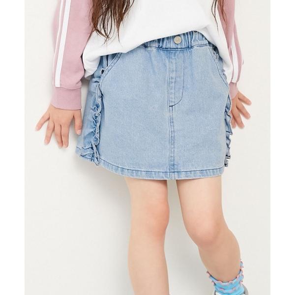 『セール実施中』ZOZO問い合わせ番号:97338929ショップ:devirock，デビロックブランド:devirock，デビロック商品名:【セットアップ可能】おめかし デニム フリル スコートカテゴリ:スカート>スカートブランド品番...