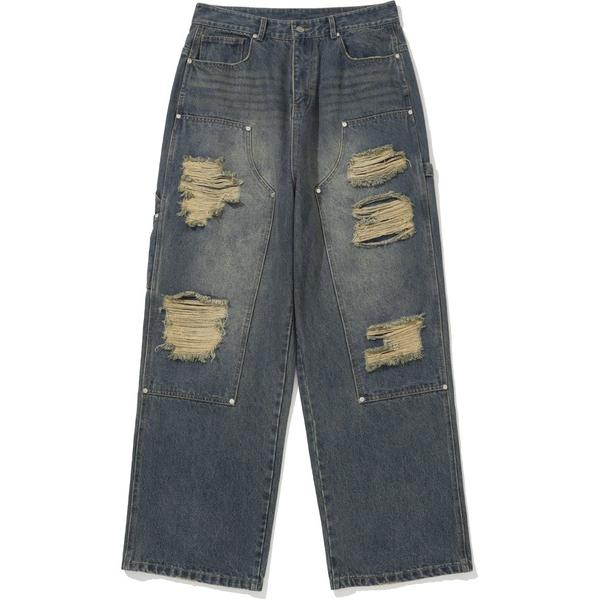 ZOZO問い合わせ番号:97387758ショップ:L.H.P，エルエイチピーブランド:NOT4NERD，ノットフォーナード，L.H.P，エルエイチピー商品名:NOT4NERD/ノットフォーナード/Destryed Double Knee P...