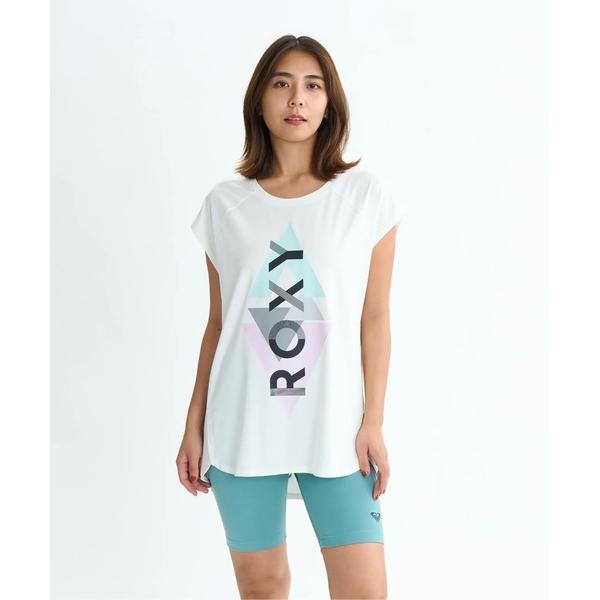 『セール実施中』ZOZO問い合わせ番号:97387852ショップ:ROXY/QUIKSILVER，ロキシー/クイックシルバーブランド:ROXY，ロキシー商品名:GEOMETRIC TEE/ロキシー水陸両用速乾UVケアフロントロゴ半袖Tシャツ...