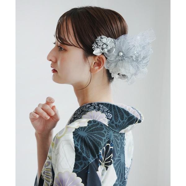 ZOZO問い合わせ番号:97388231ショップ:utatane，ウタタネブランド:utatane，ウタタネ商品名:髪飾り 2点セット ラメ・クレマチス 日本製カテゴリ:水着/着物・浴衣>和装小物ブランド品番:5432629701素材...
