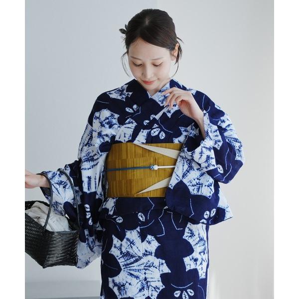 ZOZO問い合わせ番号:97389018ショップ:utatane，ウタタネブランド:utatane，ウタタネ商品名:京鹿の子絞り浴衣3点セット utatane 極み 桔梗 伝統工芸士 清江和雄 有松染めカテゴリ:水着/着物・浴衣>浴衣...