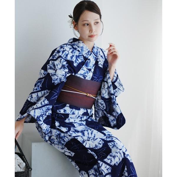 ZOZO問い合わせ番号:97389037ショップ:utatane，ウタタネブランド:utatane，ウタタネ商品名:京鹿の子絞り浴衣3点セット utatane 極み 朝顔 伝統工芸士 清江和雄 有松染めカテゴリ:水着/着物・浴衣>浴衣...