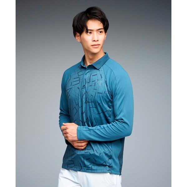 『タイムセール実施中』ZOZO問い合わせ番号:97389590ショップ:PUMA STORE ZOZO，プーマストアゾゾブランド:PUMA，プーマ商品名:PUMA プーマ メンズ ゴルフ シャドウキャット グラフィック 長袖 ポロシャカテゴ...