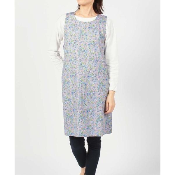 ZOZO問い合わせ番号:97389704ショップ:NAIGAI，ナイガイブランド:NAIGAI，ナイガイ商品名:LICIE MADE WITH LIBERTY FABRIC Tatum 綿100% 撥水加工 40ブロード 後結び 背付きエプ...