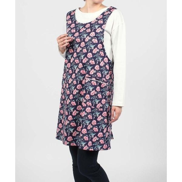 ZOZO問い合わせ番号:97389706ショップ:NAIGAI，ナイガイブランド:NAIGAI，ナイガイ商品名:LICIE MADE WITH LIBERTY FABRIC Poiret 綿100% 40サテン 撥水加工 フリークロスエプロ...