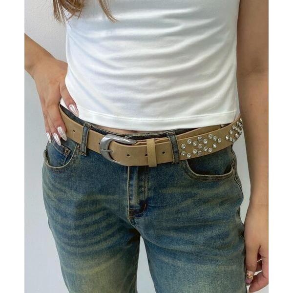 『セール実施中』ZOZO問い合わせ番号:97420521ショップ:WEGO，ウィゴーブランド:WEGO，ウィゴー商品名:WEGO/ラインストーンデザインベルトカテゴリ:ファッション雑貨>ベルトブランド品番:MO25SS07-SG015...