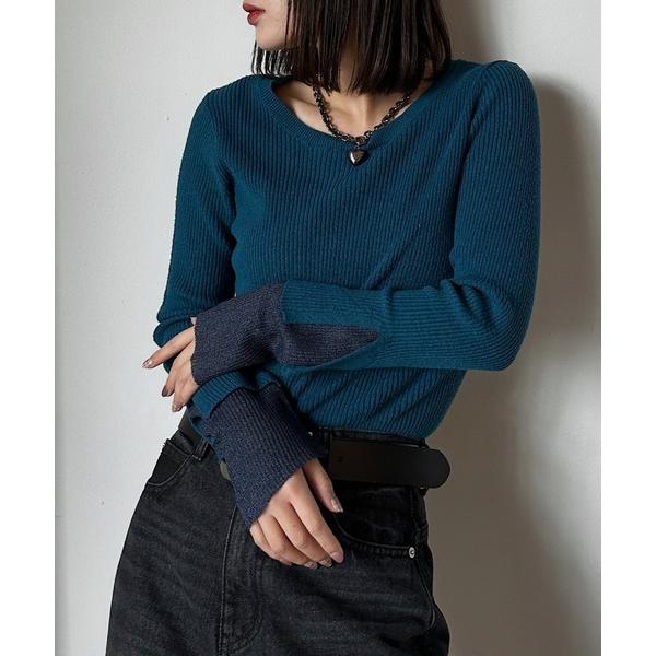 『タイムセール実施中』ZOZO問い合わせ番号:97422006ショップ:PAGEBOY，ページボーイブランド:PAGEBOY，ページボーイ商品名:＜自宅で洗える！＞ハイショクレイヤードスリーブ/ニットカテゴリ:トップス>ニット/セータ...