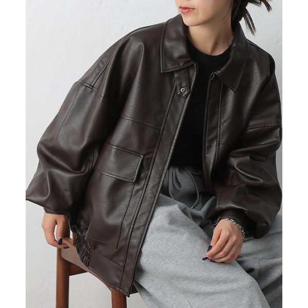 ZOZO問い合わせ番号:97422776ショップ:COLONY 2139，コロニー トゥーワンスリーナインブランド:COLONY 2139，コロニートゥーワンスリーナイン商品名:フェイクレザーオーバーブルゾンカテゴリ:ジャケット/アウター&...