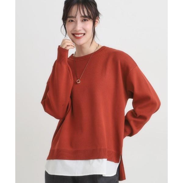 『タイムセール実施中』ZOZO問い合わせ番号:97423062ショップ:SHOO・LA・RUE，シューラルーブランド:SHOO・LA・RUE，シューラルー商品名:【S-LL/洗える】一枚で簡単こなれ見え スポンディッシュ 裾レイヤード風ニッ...