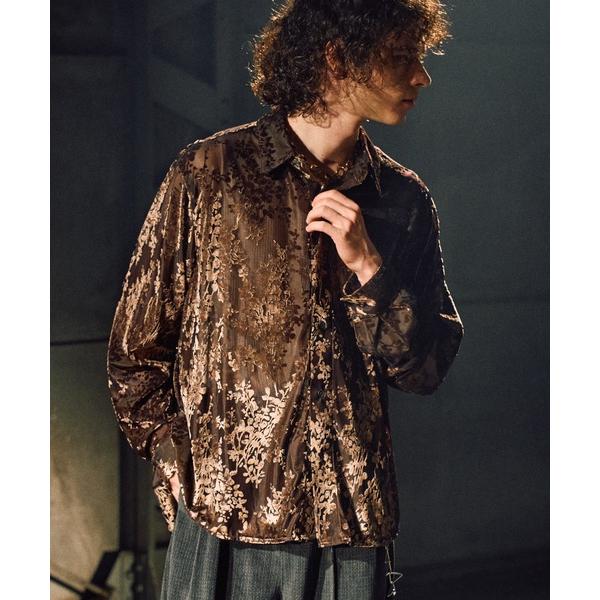 『タイムセール実施中』ZOZO問い合わせ番号:97423227ショップ:CJ Div.，シージェイディビジョンブランド:Casper John，キャスパージョン商品名:Various loose shirts - Flocked sheer...