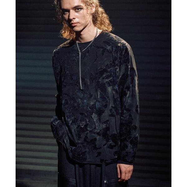 『タイムセール実施中』ZOZO問い合わせ番号:97423510ショップ:CJ Div.，シージェイディビジョンブランド:Casper John，キャスパージョン商品名:Flocked tulle layered sweat / フロッキーチ...