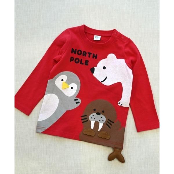 『セール実施中』ZOZO問い合わせ番号:97423616ショップ:A BAG OF CHIPS，ア バッグ オブ チップスブランド:CHEEK ROOM，チークルーム商品名:CHEEK ROOM/チークルーム 北極南極動物　ロングＴシャツカ...