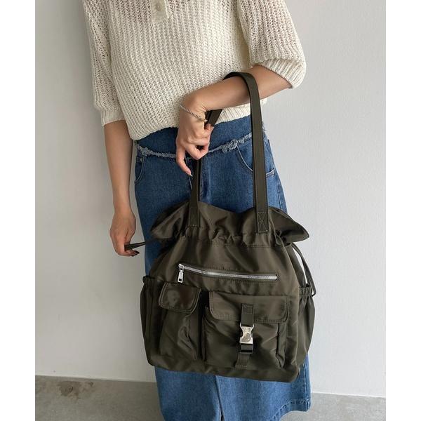 『タイムセール実施中』ZOZO問い合わせ番号:97424275ショップ:210nouve，トゥージュヌーブブランド:210nouve，トゥージュヌーブ商品名:【A4収納可】2Way ユーティリティ 巾着 ナイロン トートバッグカテゴリ:バッ...