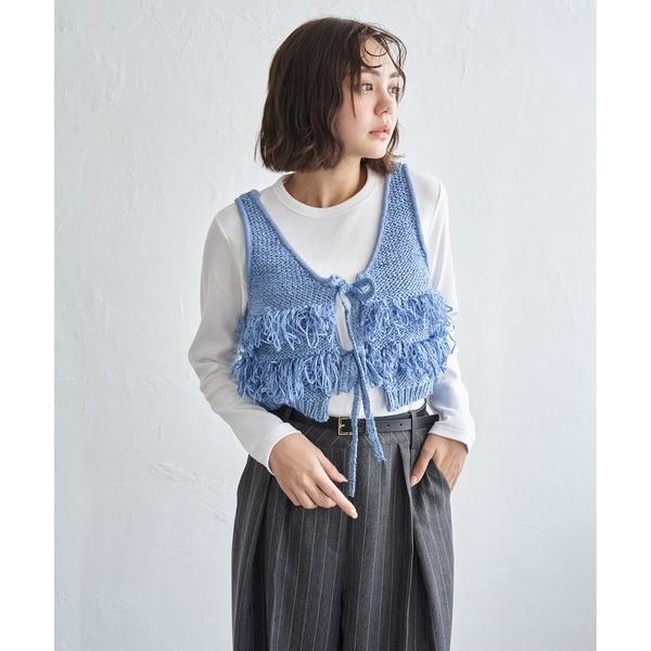 『タイムセール実施中』ZOZO問い合わせ番号:97424645ショップ:notch.，ノッチブランド:notch.，ノッチ商品名:【notch. by yui】ニットフリンジビスチェカテゴリ:トップス>ベストブランド品番:732000...