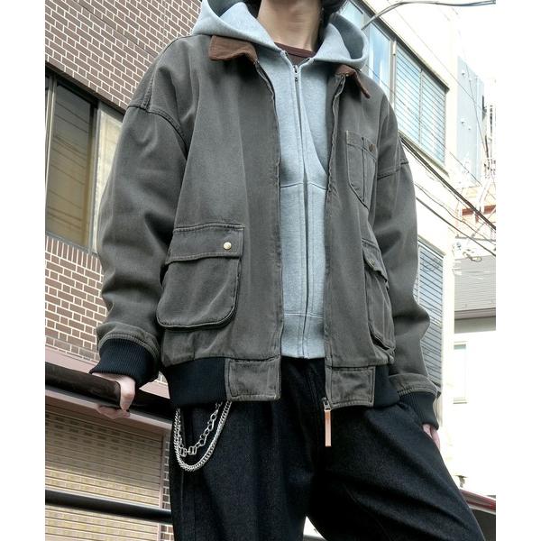 『タイムセール実施中』ZOZO問い合わせ番号:97424781ショップ:Starting Over，スターティングオーバーブランド:Starting Over，スターティングオーバー商品名:ヴィンテージライク デニム ダック ショートブルゾ...