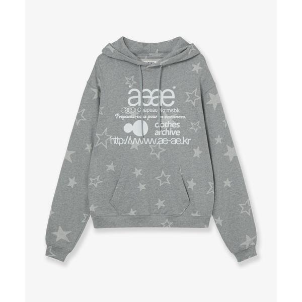 ZOZO問い合わせ番号:97424938ショップ:aeae，エーイーエーイーブランド:aeae，エーイーエーイー商品名:WEB LOGO STAR LOOSED HOODIEカテゴリ:トップス>スウェットブランド品番:AE45FWHD...