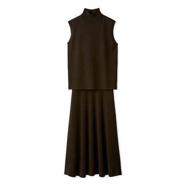 『セール実施中』ZOZO問い合わせ番号:97455207ショップ:Mila Owen，ミラ オーウェンブランド:Mila Owen，ミラオーウェン商品名:【セットアイテム】ハイネックノースリニットナロースカートSETカテゴリ:ワンピース/ド...