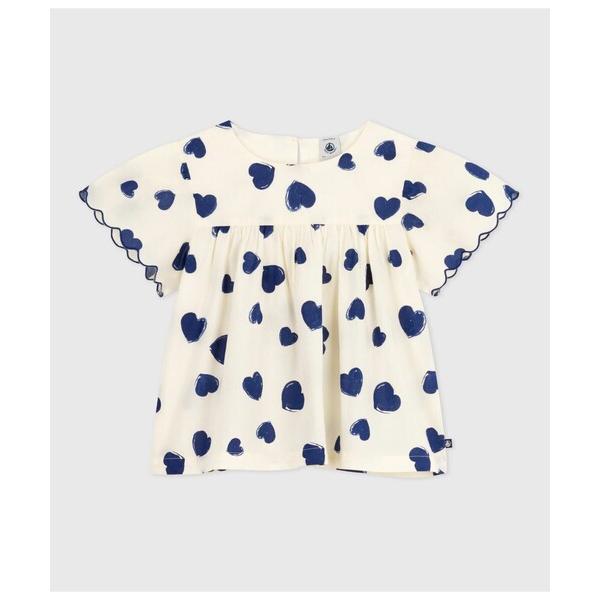 『セール実施中』ZOZO問い合わせ番号:97455440ショップ:PETIT BATEAU，プチバトーブランド:PETIT BATEAU，プチバトー商品名:半袖ブラウスカテゴリ:トップス>シャツ/ブラウスブランド品番:A0DSRB素材...